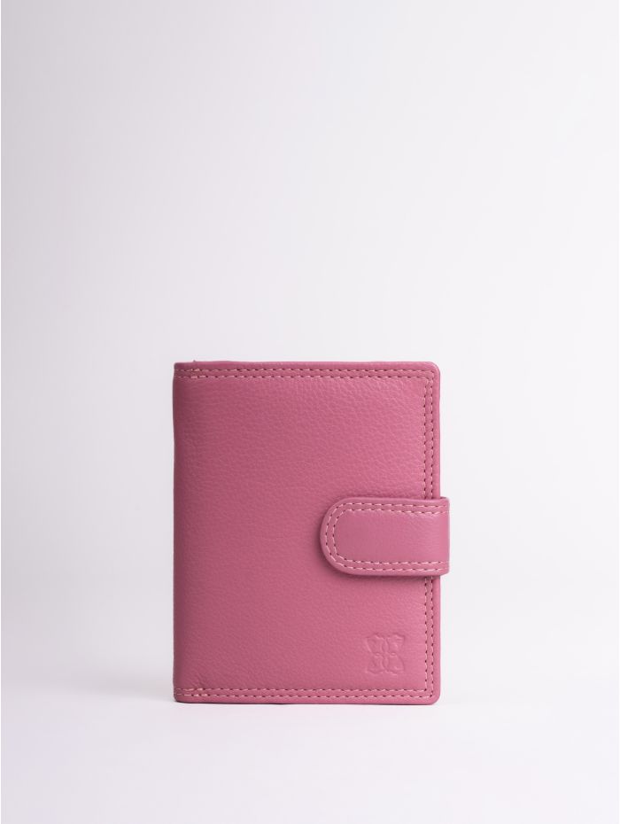 Small Leather Tab Purse in Mauve | Lakeland Leather