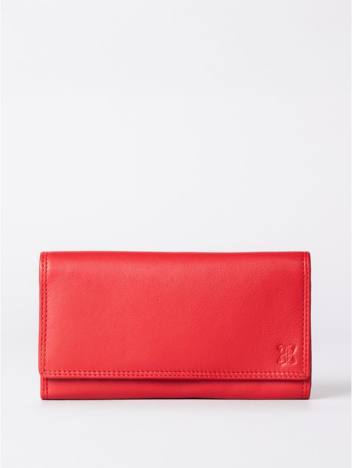 Large Leather Purse in Red | Lakeland Leather