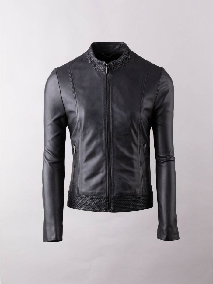 Lakeland Leather Anthorn Leather Jacket in Black | Lakeland Leather