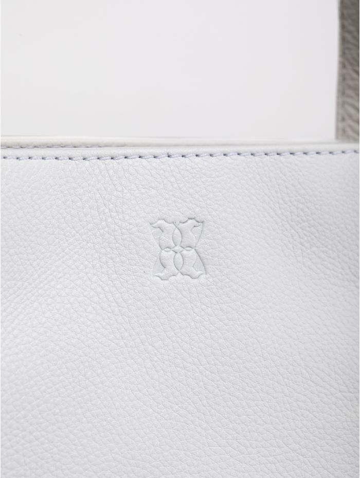 Torver Leather Tote Bag in Off White | Lakeland Leather