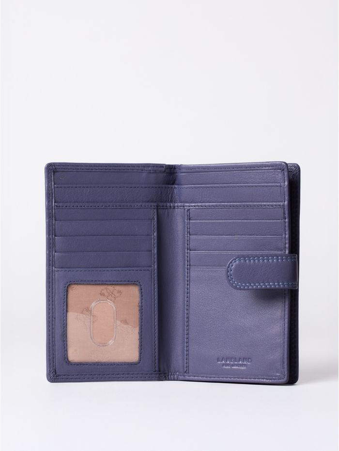 Medium Leather Tab Purse in Purple | Lakeland Leather