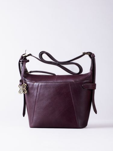 Lakeland Leather Newby Leather Cross Body Bag in Burgundy | Lakeland ...