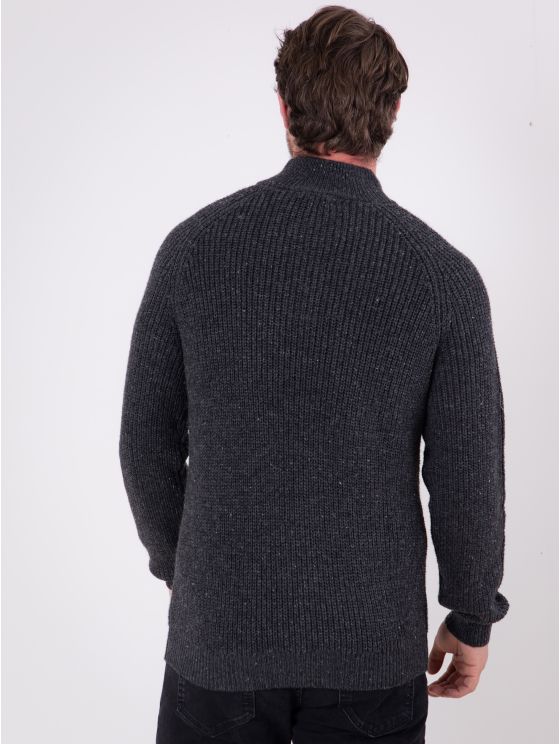 Lakeland Leather Langdale Quarter Zip Jumper in Dark Grey | Lakeland ...