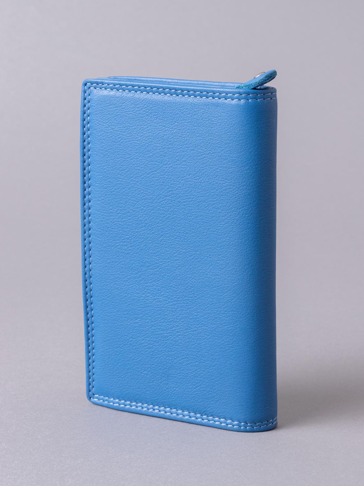 Lakeland Leather Medium Leather Tab Purse in Blue | Lakeland Leather