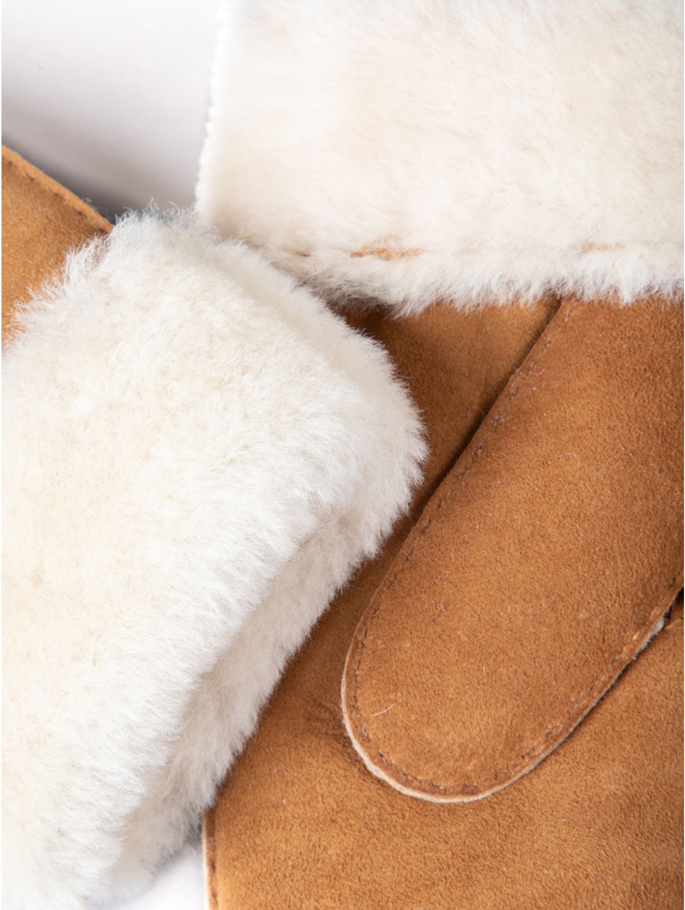 Ladies' Classic Sheepskin Mittens in Tan | Lakeland Leather