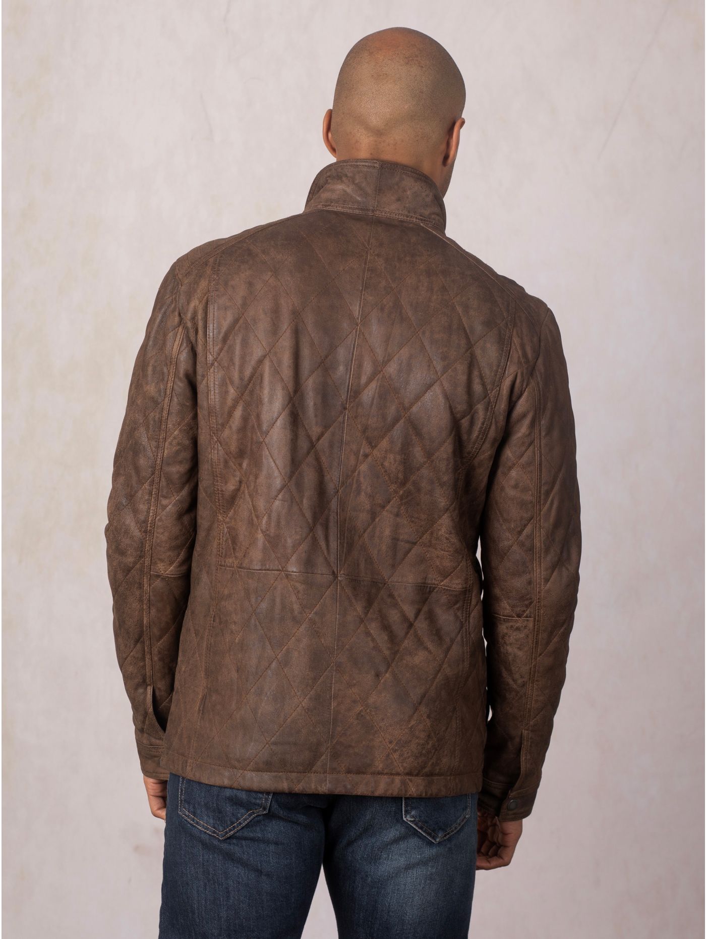 Rusland Leather Jacket in Bark Brown | Lakeland Leather
