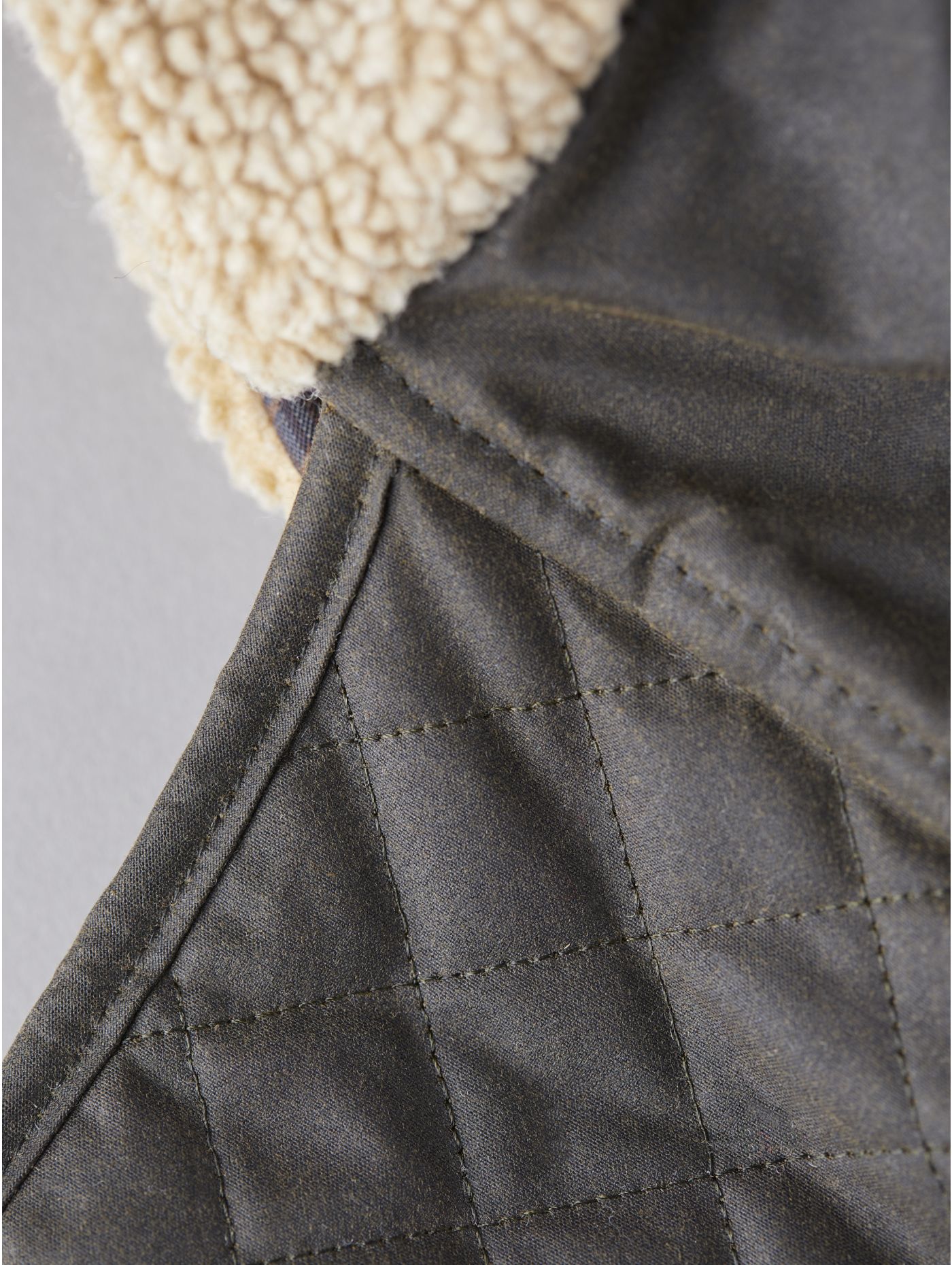 Wax Quilted Trapper Hat in Olive | Lakeland Leather