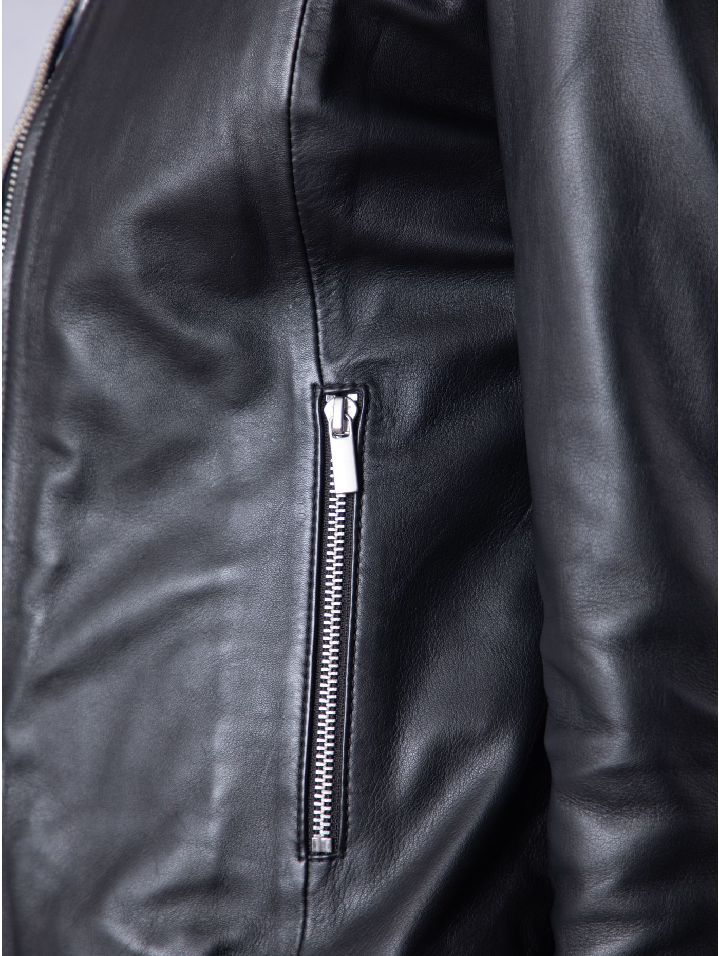 Lakeland Leather Crosby Collarless Leather Jacket in Black | Lakeland ...
