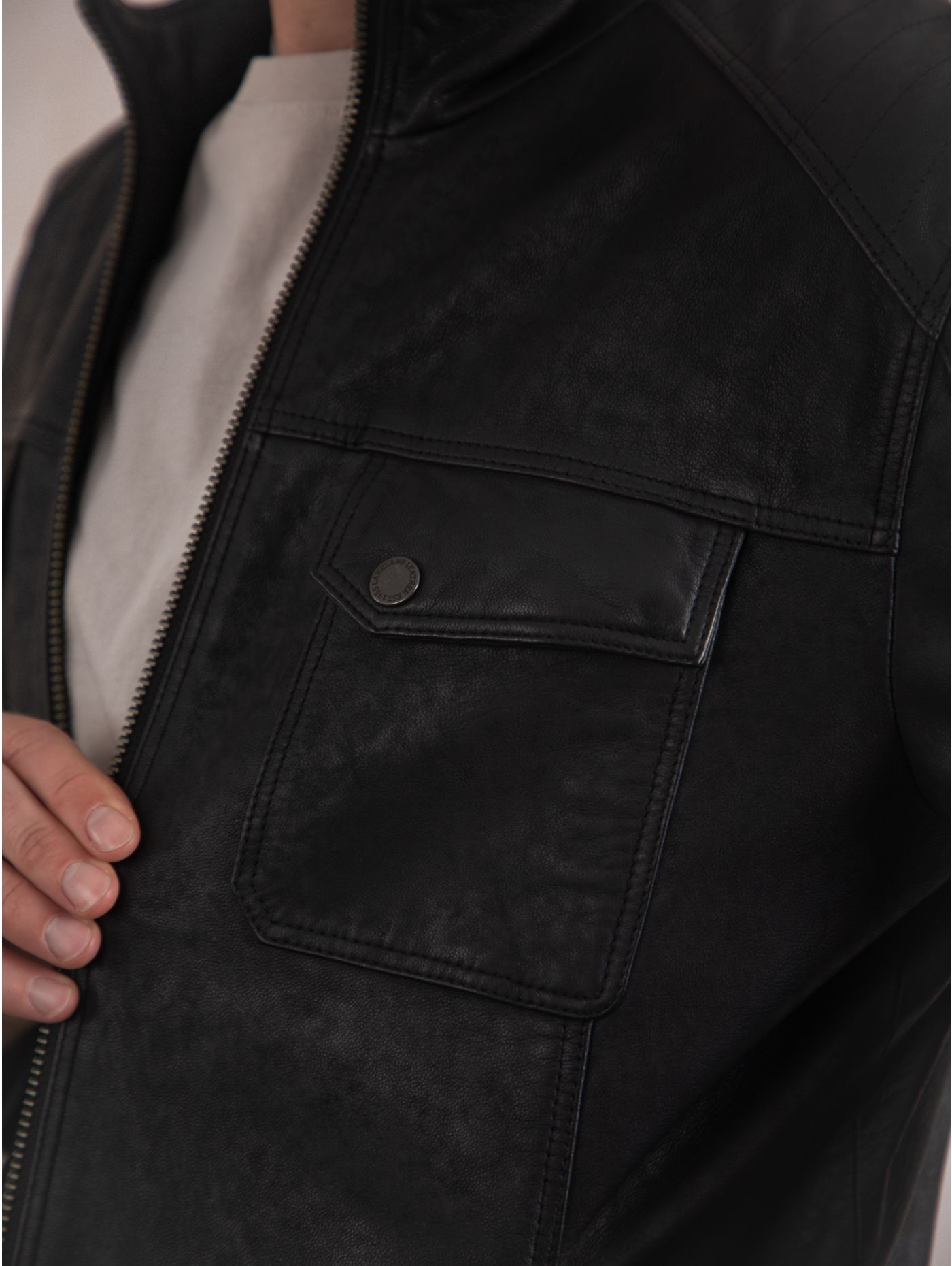 Warwick Leather Jacket in Black | Lakeland Leather
