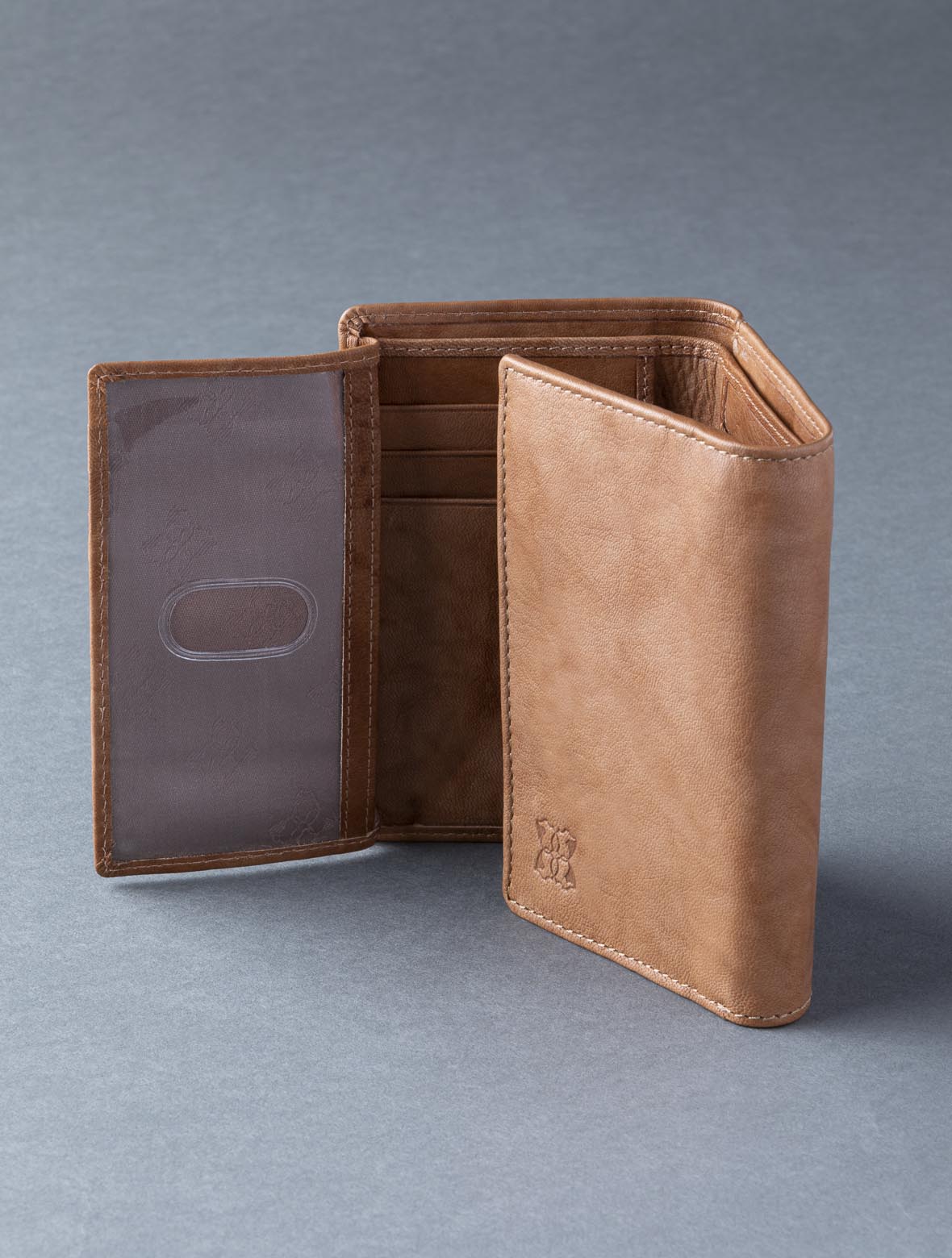 Lakeland Leather Bowston Tri-Fold Leather Wallet in Cognac | Lakeland ...