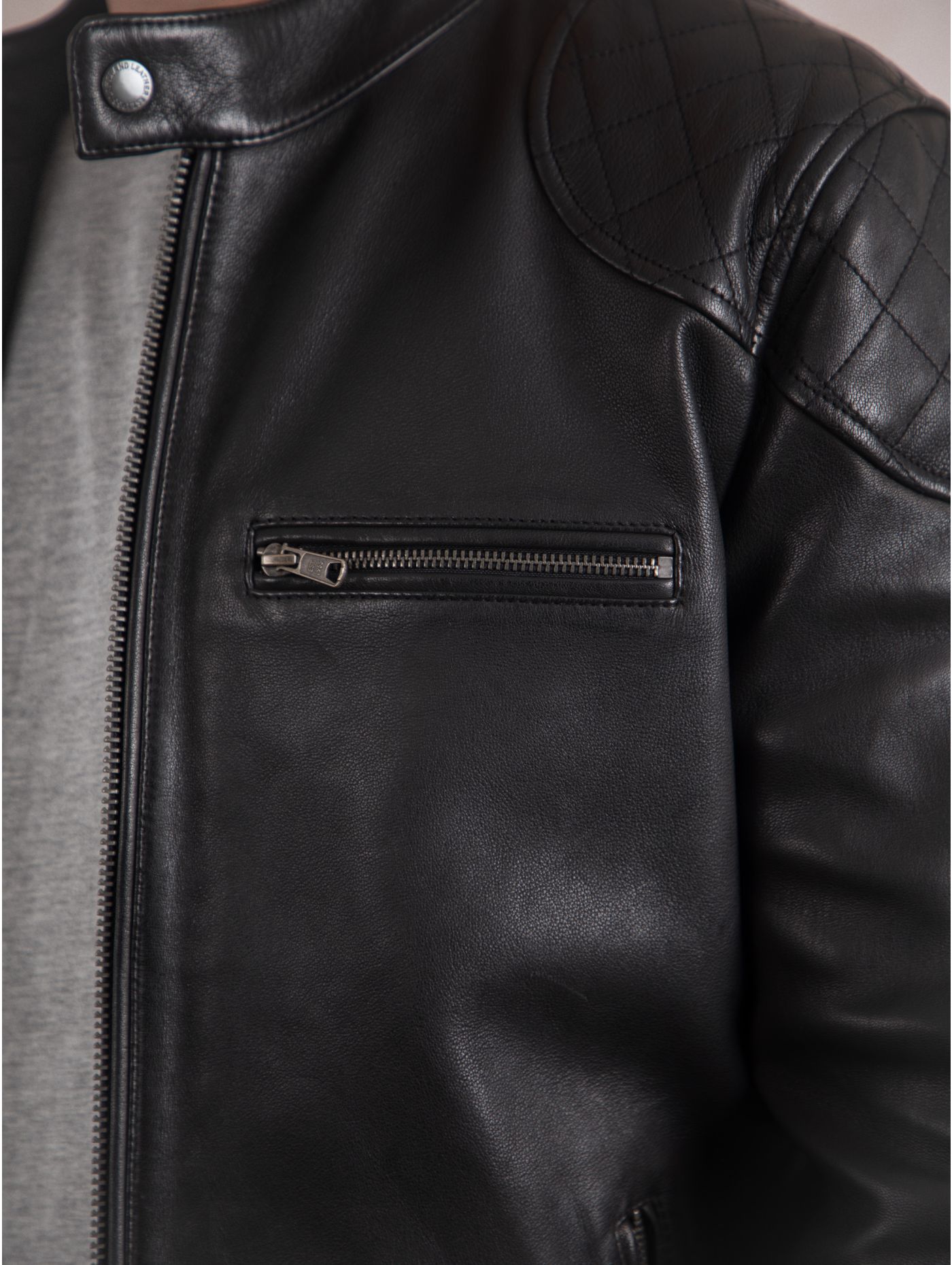 Stonecroft Leather Jacket in Black | Lakeland Leather