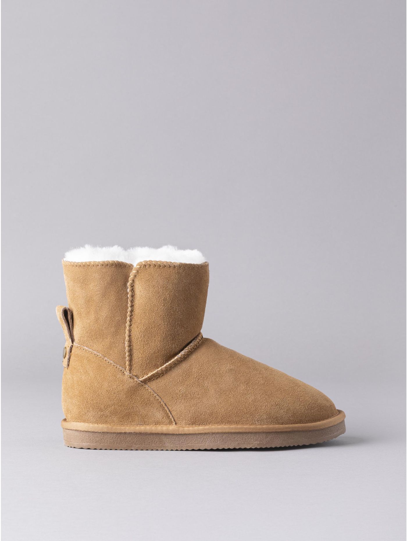 Ladies' Sheepskin Boot Slippers in Tan | Lakeland Leather