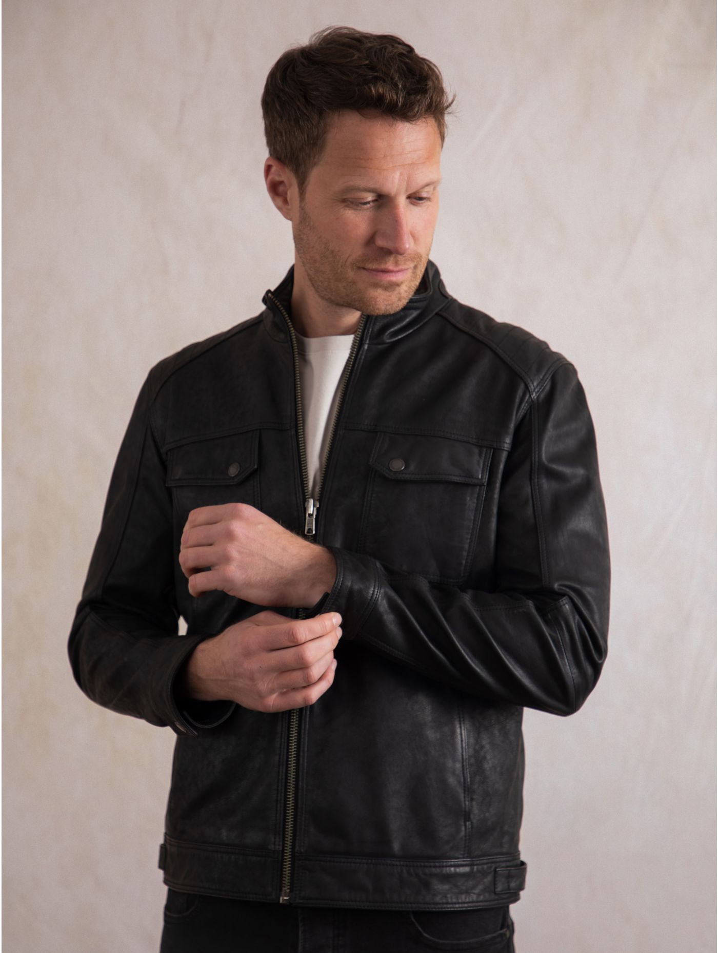 Warwick Leather Jacket in Black | Lakeland Leather